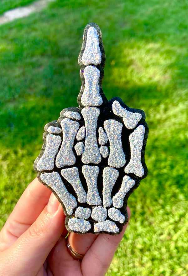 Skeleton Hand Flip Off/Middle Finger Mold – Molds Gone Wild