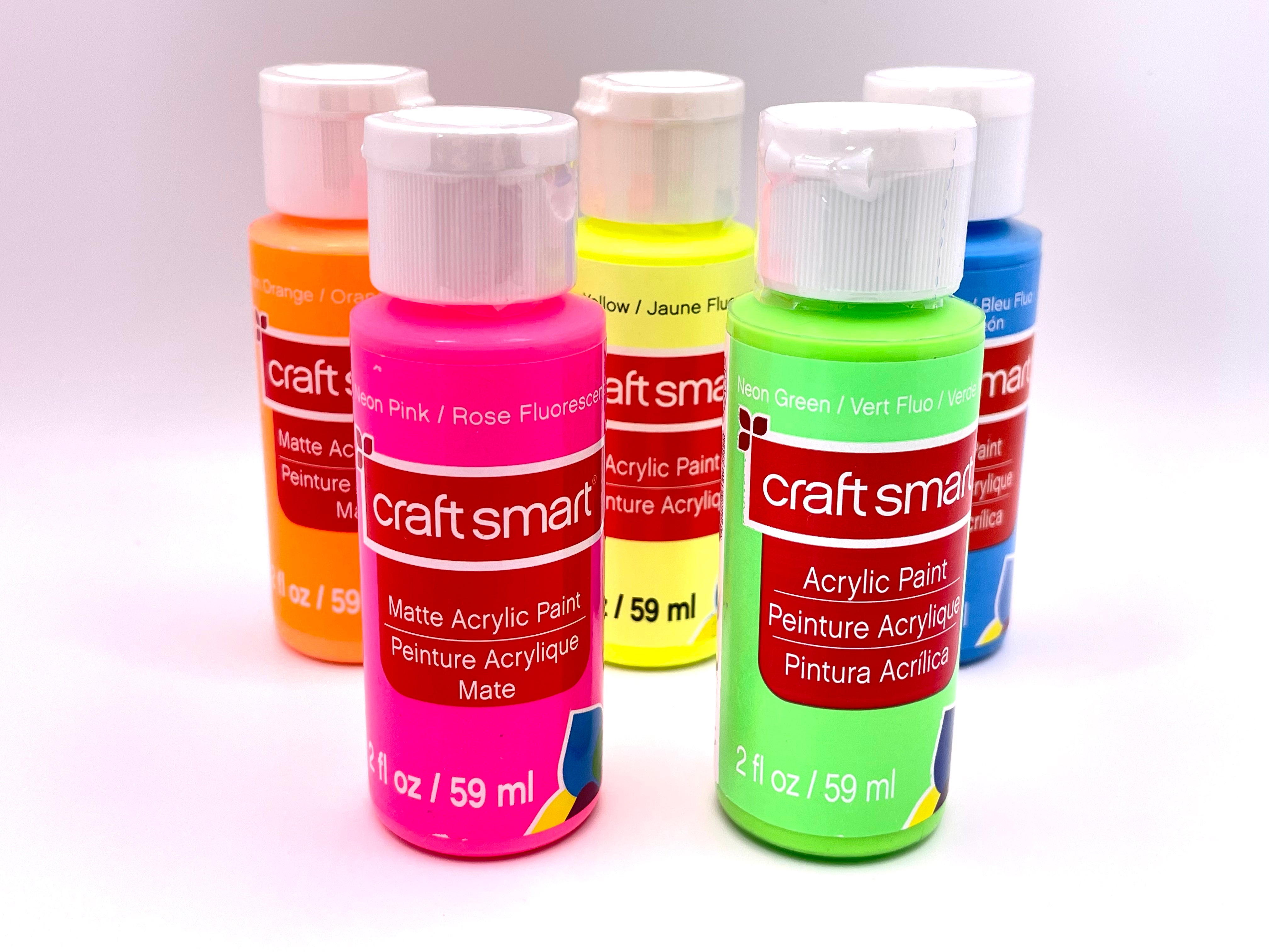 Craft Smart Neon Matte Acrylic Paint – Molds Gone Wild
