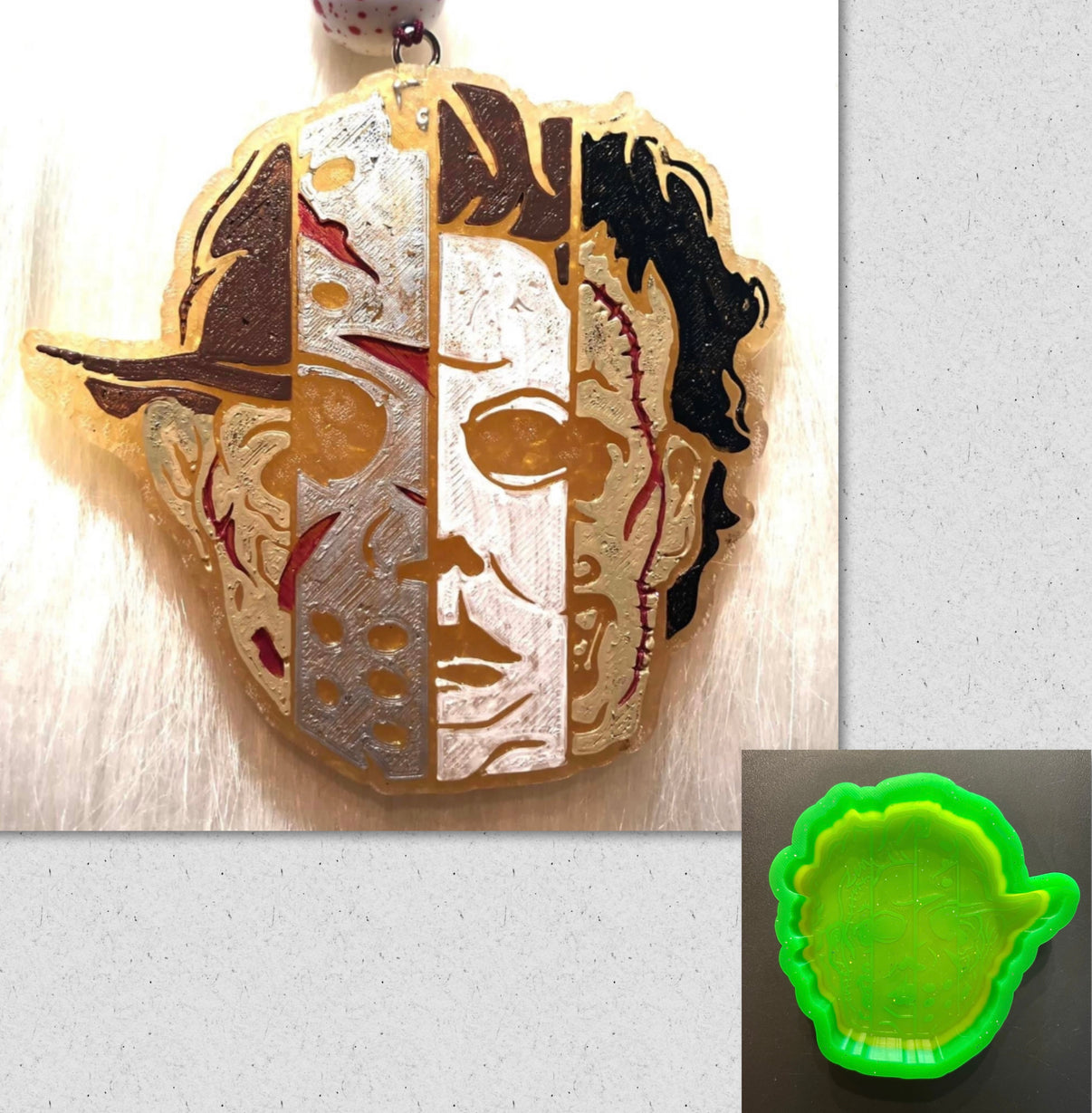 Four Horror Face Mold – Molds Gone Wild